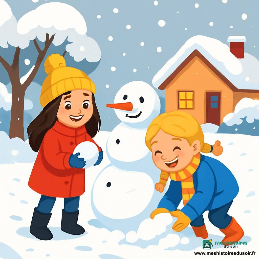 Le merveilleux hiver de Léna et Maëlle | Histoire sur l'hiver | 7 à 8 ...