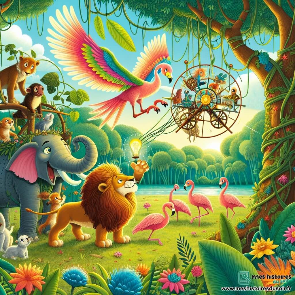 Léo le Lion Volant | Histoire amusante avec un animal | 9 à 10 ans ...