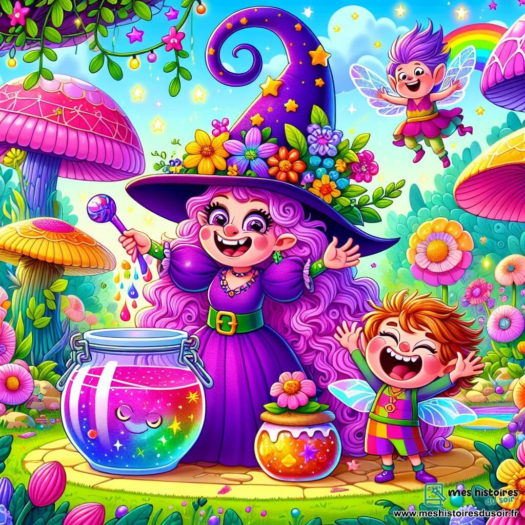 Pétunia la Sorcière Farfelue et la Gelée Rose Magique | Histoire ...