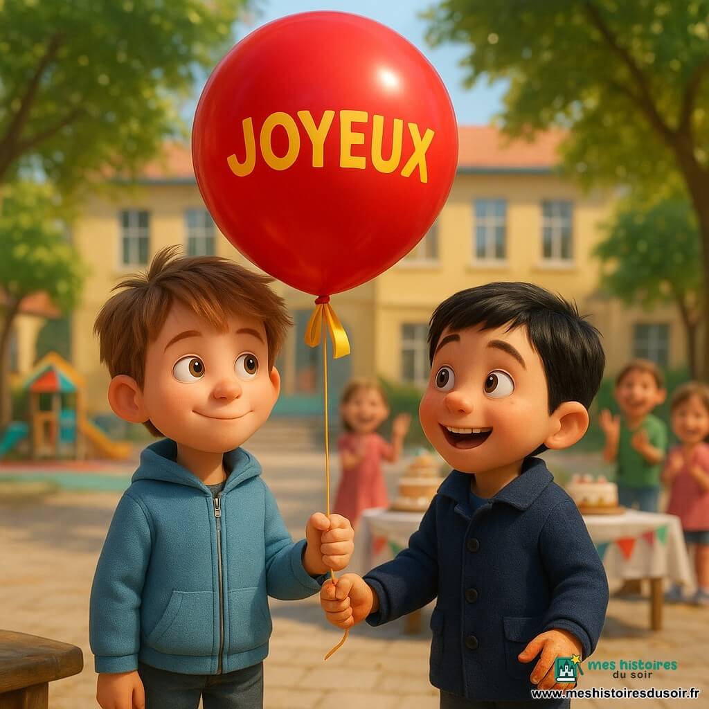 Le ballon rouge et les petits détectives | Histoire de petits ...