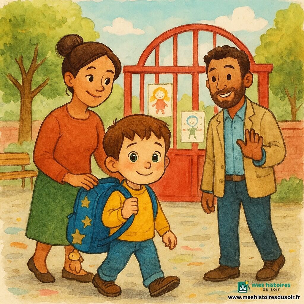 💬 Le grand cartable et les trois petits choix | Histoire sur la rentrée ...