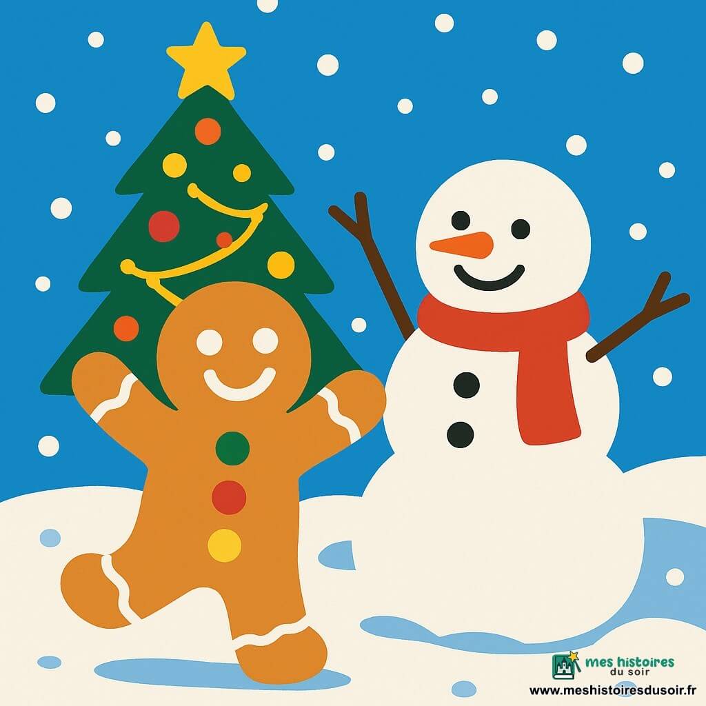 Les aventures hivernales du bonhomme de pain d'épice | Histoire de Noël ...