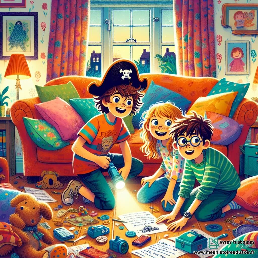 la chasse au trésor des jours de pluie | Histoire amusante de fratrie ...