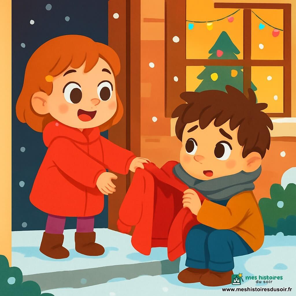 Le manteau rouge de Lucie | Conte de Noël | 3 à 4 ans | Conte