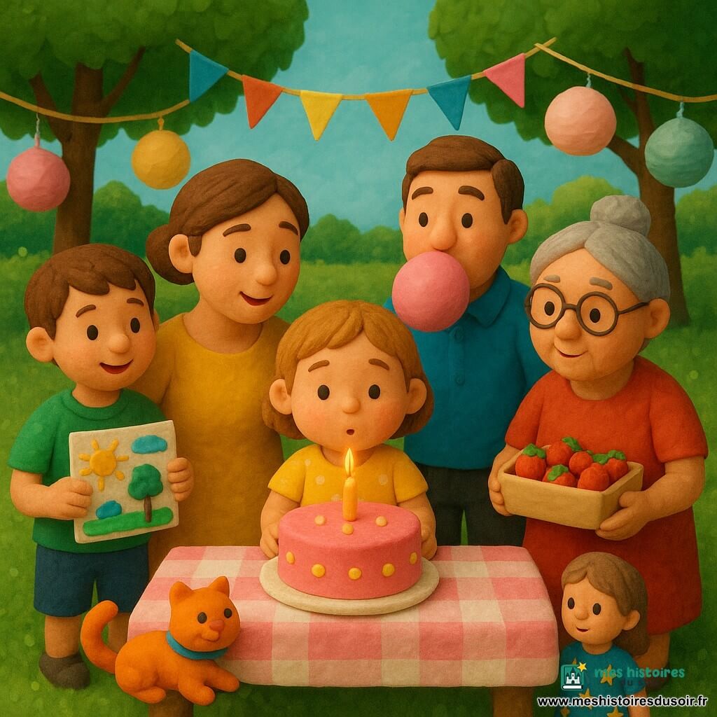 La fête de Léa et les guirlandes | Histoire d'Anniversaire | 1 à 2 ans ...