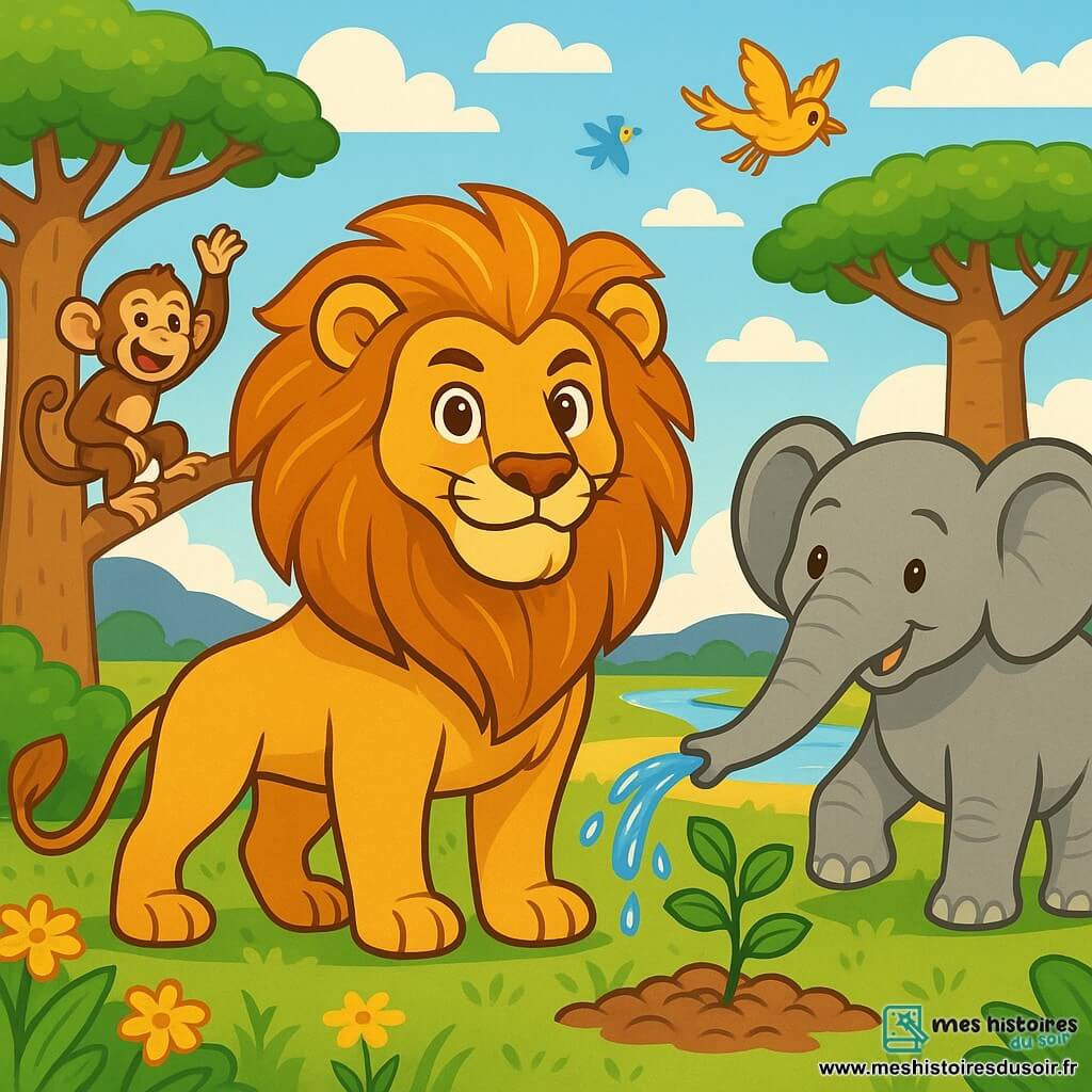 Léon et la Savane Magique | Conte d'animal | 9 à 10 ans | Conte