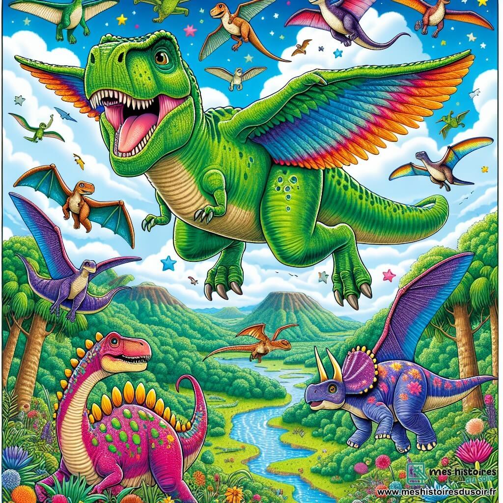 🎧 Téo, le Tyrannosaure Volant | Histoire de dinosaure | 5 à 6 ans ...