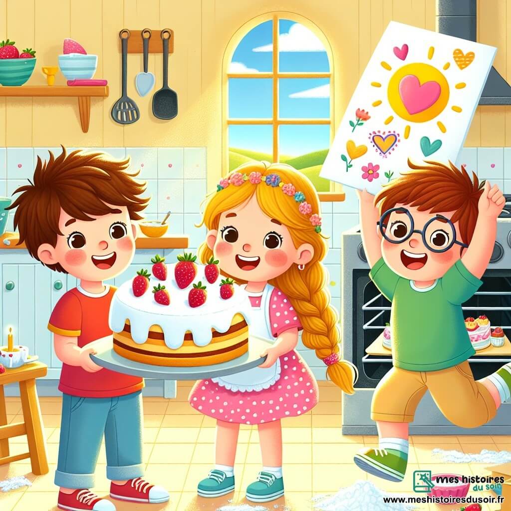 Le Gâteau des Cœurs | Histoire sur la fête des mères | 3 à 4 ans ...