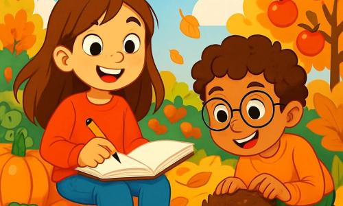 Les aventures automnales de Léa, Zoé et Inès | Histoire sur l'automne ...